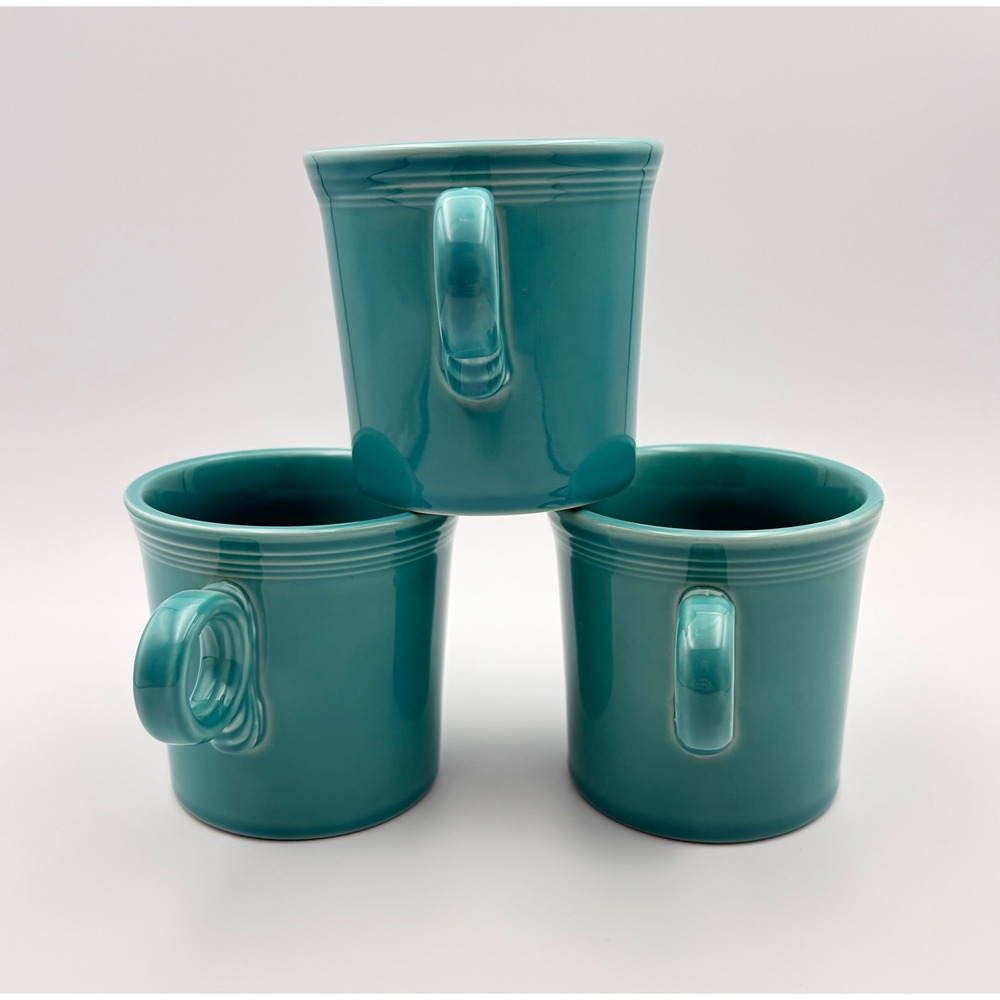 Fiesta | Dining | Lot Of 3 Fiestaware Teal Green Blue Ring Handle ...